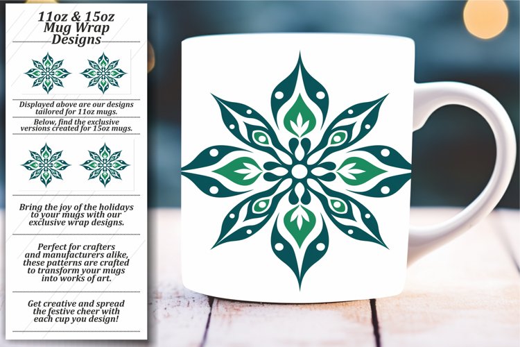 Watercolor Starry Whispers: Boho Holiday Mug Wraps
