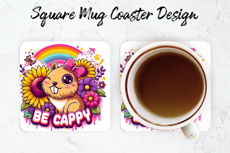 Be Cappy Mug coaster | Coaster | Sublimation (4280475)