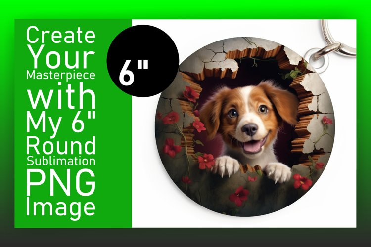 Round Animal Sublimation: 3D Artistry