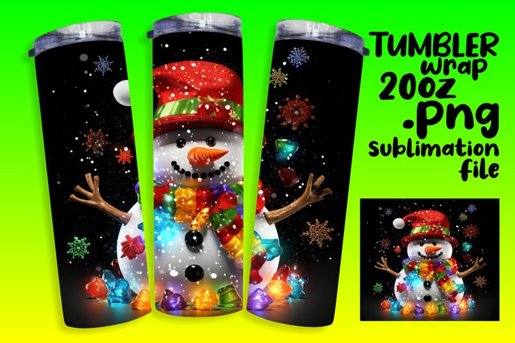 20oz Tumbler with Festive Yuletide Pattern