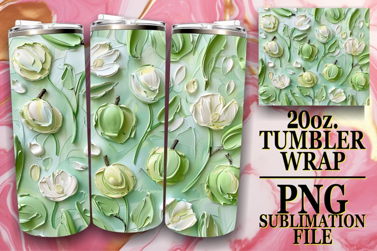 Blooming Flowers 20oz Wrap Design