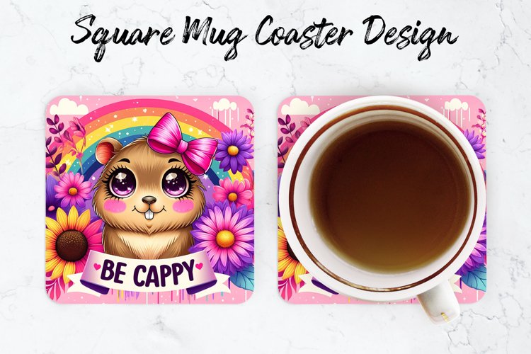Be Cappy Mug coaster | Coaster | Sublimation (4280453)