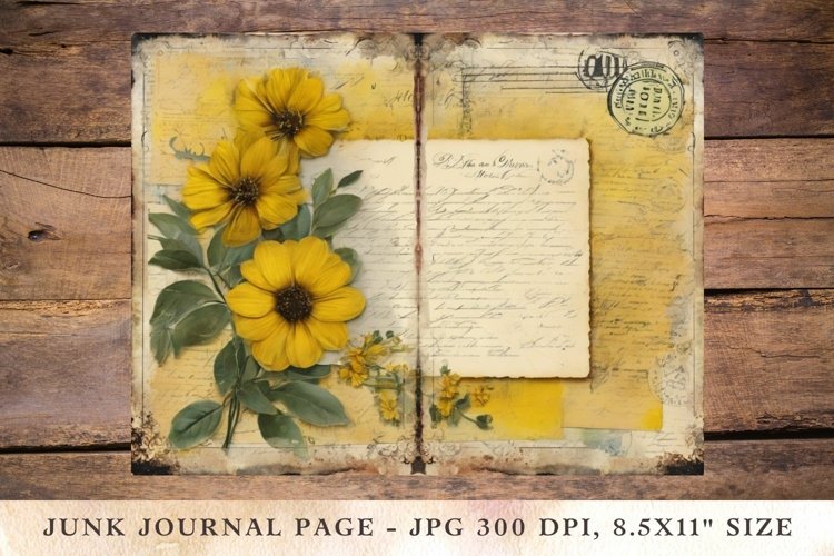 Printable Junk Journal Pages jasmine 8