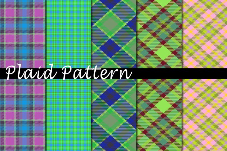 Plaid Pattern Digital Paper Bundle