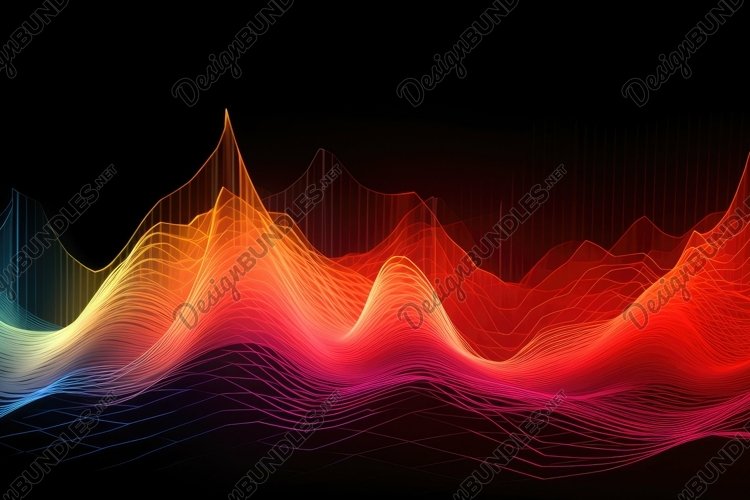 Abstract Futuristic 3d Waves Background Wallpaper