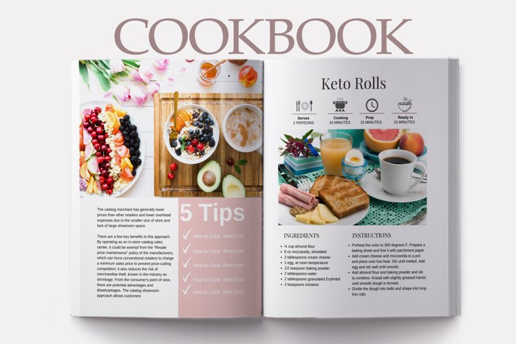 45 Pages Cookbook Template Canva 1349789 Canva Templates Design 