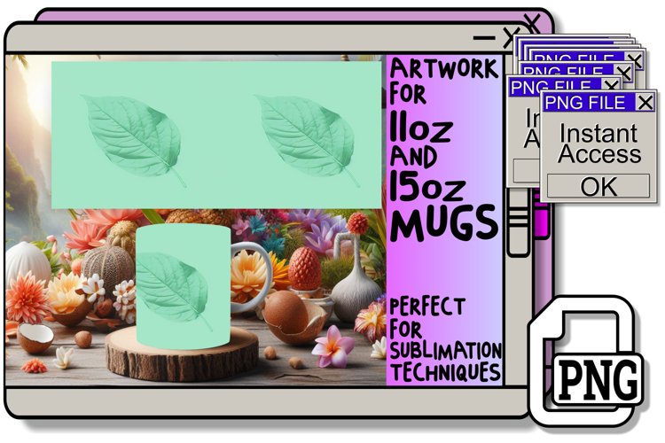 Neon Enigma: Sublime 15oz Mug Sublimation Showcase 11oz