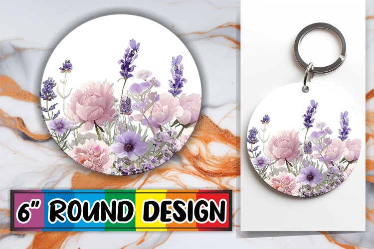 Garden Glam - Circle Sublimation Elegance Round