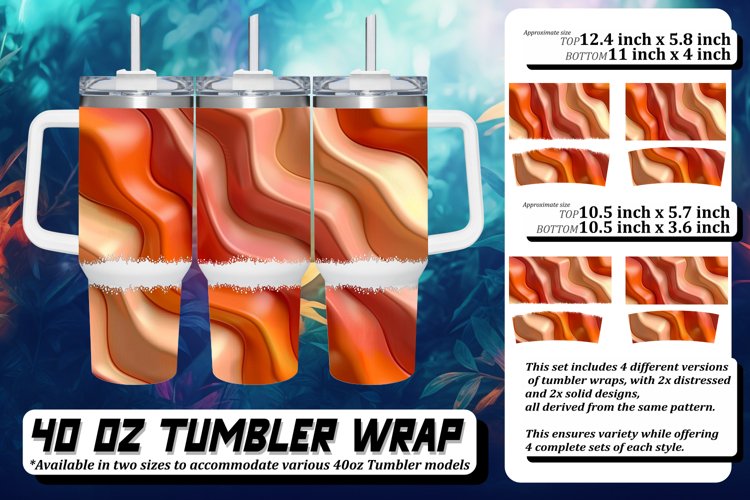 Vibrant Puff Tumbler Wrap