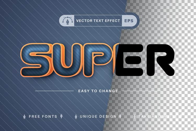 Super - Editable Text Effect, Font Style (2131302)