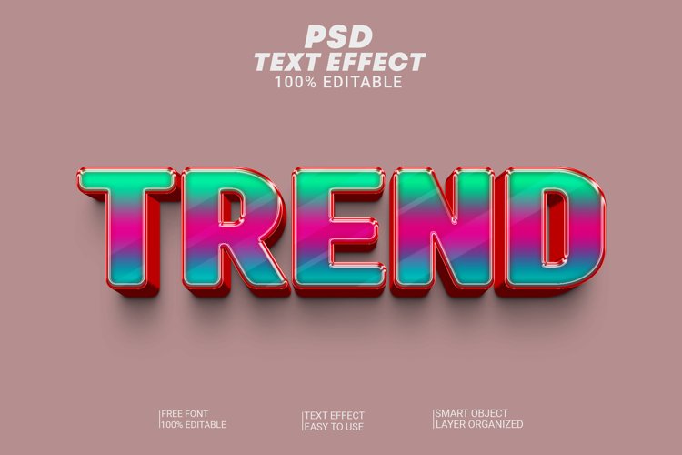 Coloring Trend 3d Editable Text Effect Style