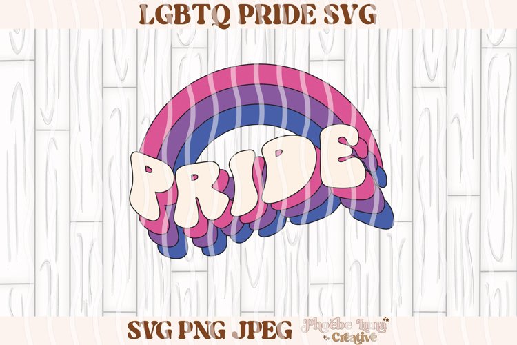 Bisexual Pride Rainbow SVG, Pride SVG, LGBTQ SVG (2106800) | Vectors ...