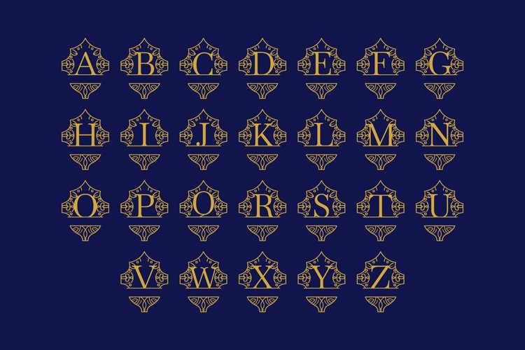 Arabesque Split Letters