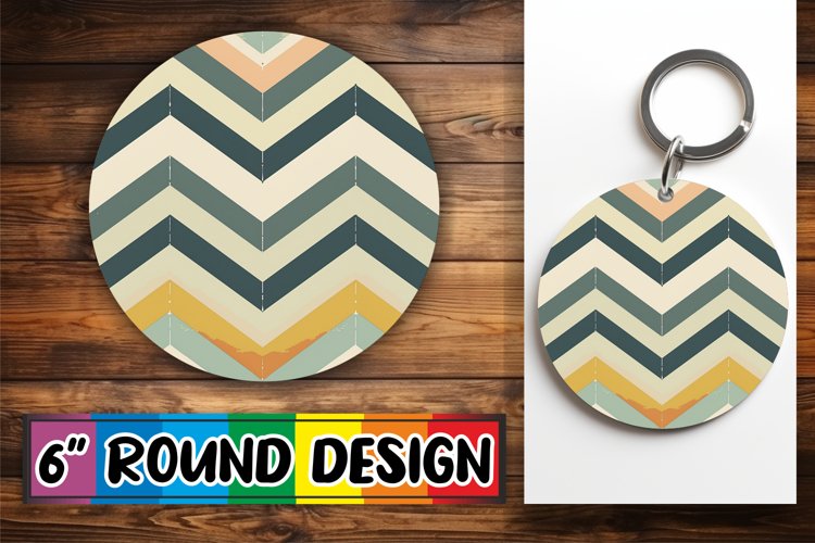 Enchanted Blooms: Round Sublimation Keychain Showcase