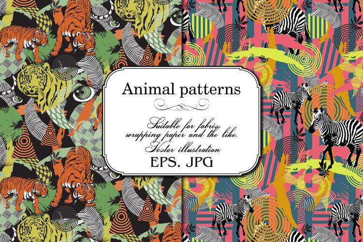 Animals. Seamless pattern.