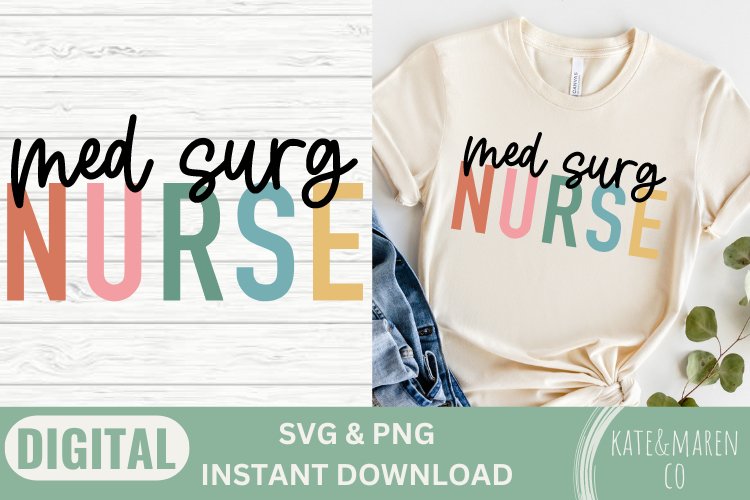 med surg nurse svg, med surg RN svg, surgical nurse svg