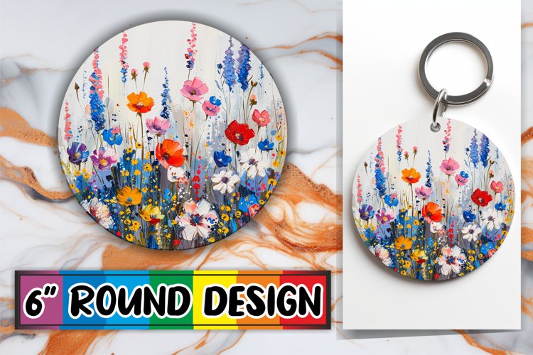 Radiant Floral Circle Sublimation Gallery (3523718)