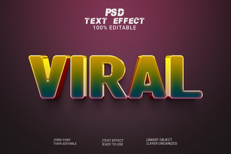 Viral 3d Editable Text Effect Style (2487256)