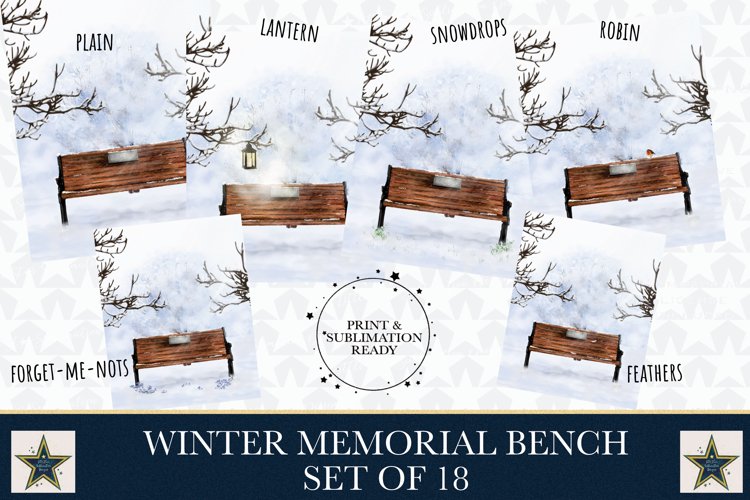 Winter Memorial Bench Designs