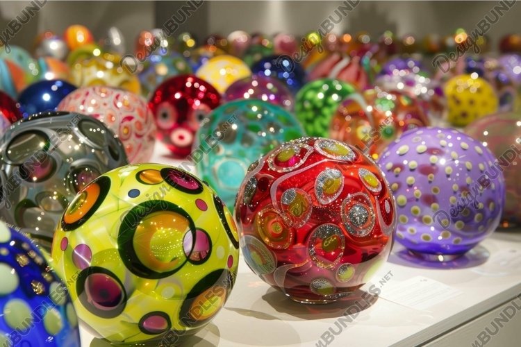 Vibrant handcrafted glass orbs collection