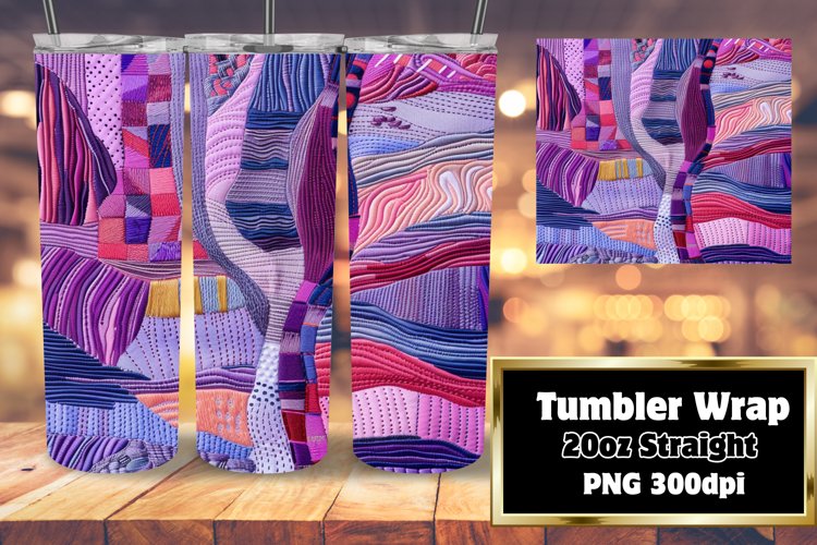 Funky Colorful 3D Tumbler Design