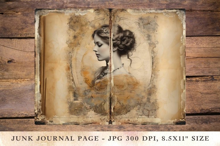 Printable Junk Journal Pages victorian woman girl (4801627)