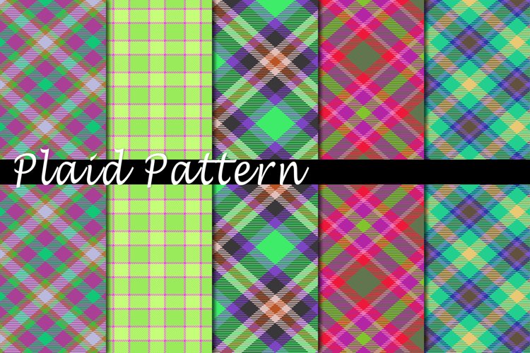 Plaid Pattern Digital Paper Bundle