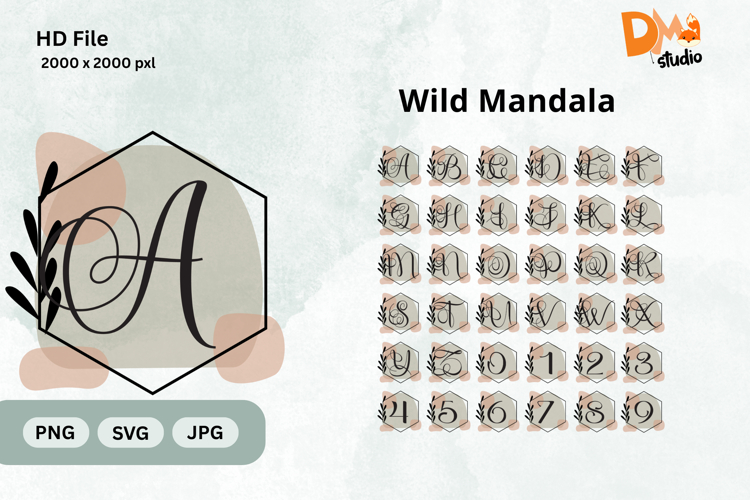 Wild Mandala Monogram
