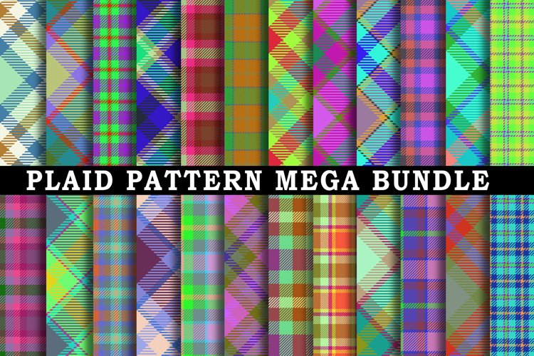 Plaid Pattern Digital Paper Bundle