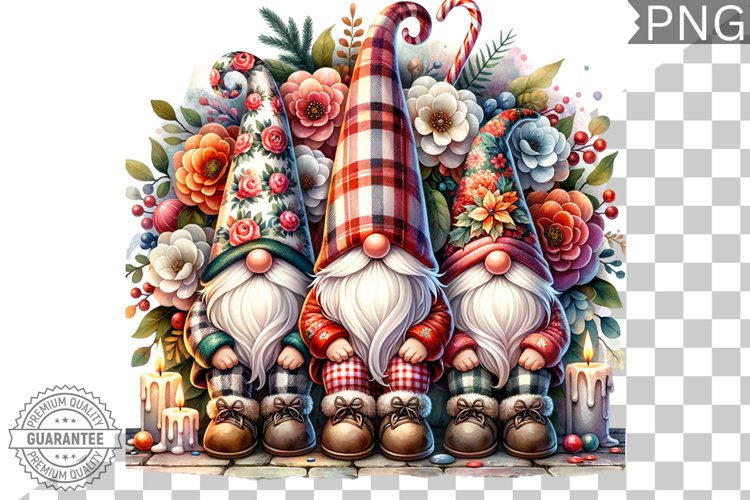 Christmas Gnome Sublimation Clipart