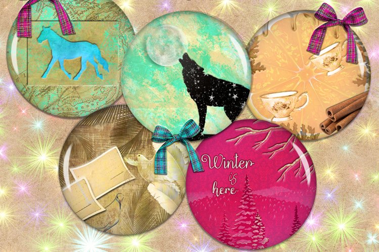 Frozen Winter Collage Sheet,Magic Winter,Snow Time,Winter