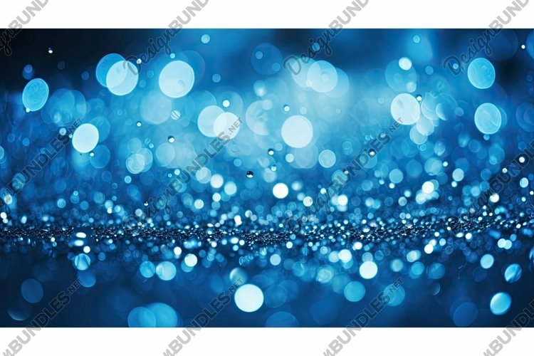 immersive light blue bokeh