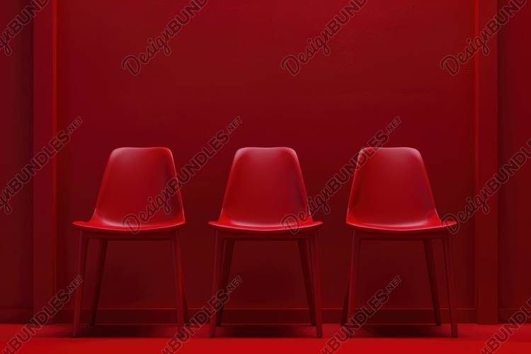 Empty Office Chairs Background Wallpaper