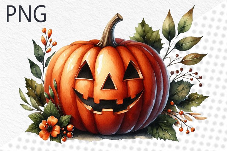 Halloween Pumpkins Sublimation - Clipart PNG Design