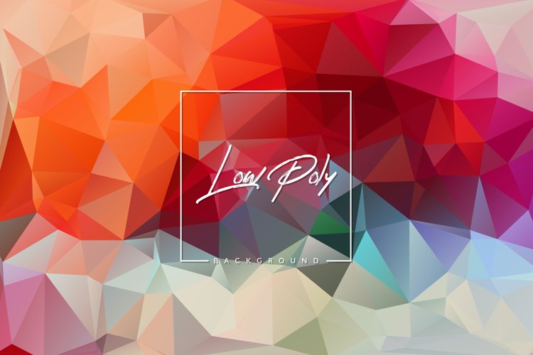 Low poly banner with geometric triangle shapes (2137909)