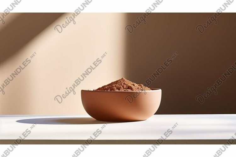 spice brown powder in bowl