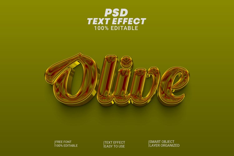 Olive Text Style Effect