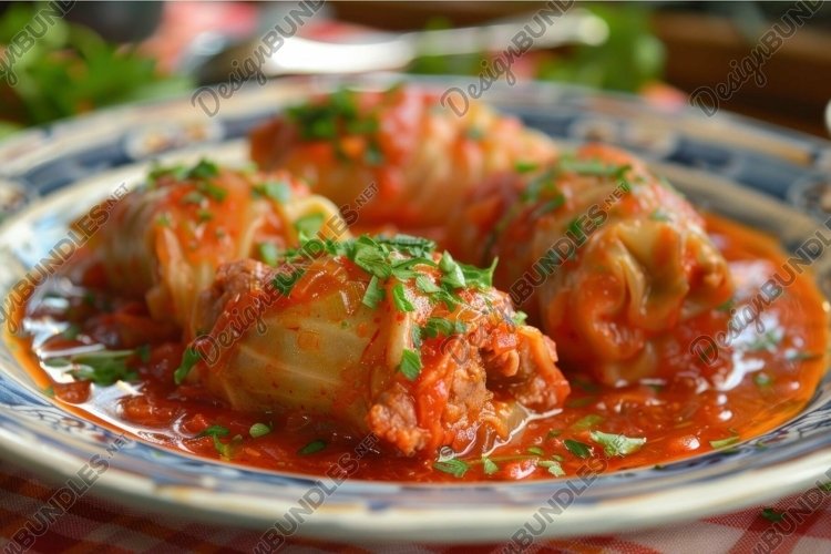 Cabbage rolls stuffed with minced meat and rice (4607254)