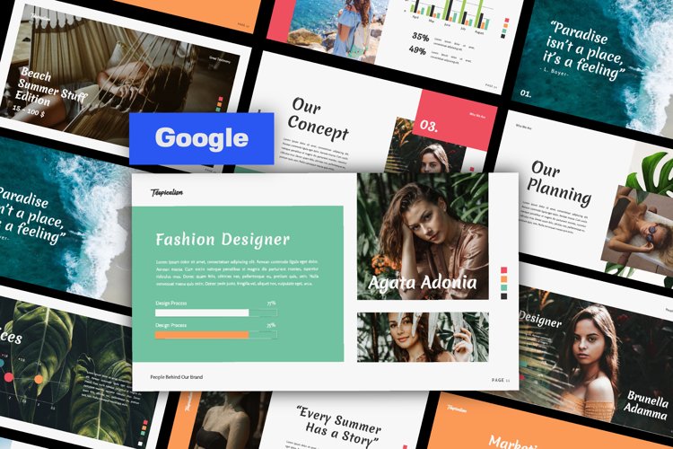 Tropicalism Business Google Slide