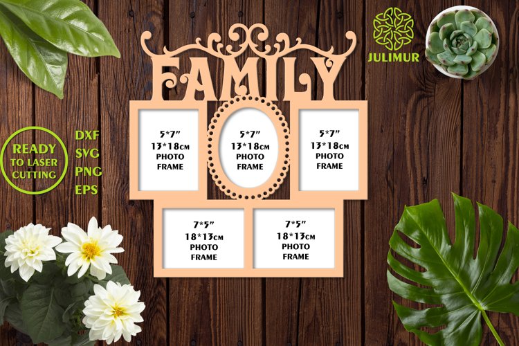 Laser Cut Frame Svg Layered SVG Cut File