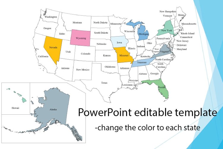 Editable Map Template