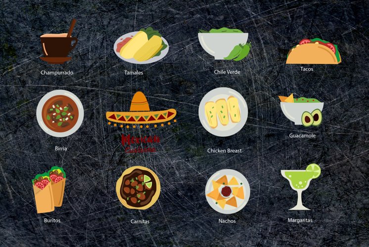 Mexican Food Clipart - Free Design of The Week | Design Bundles