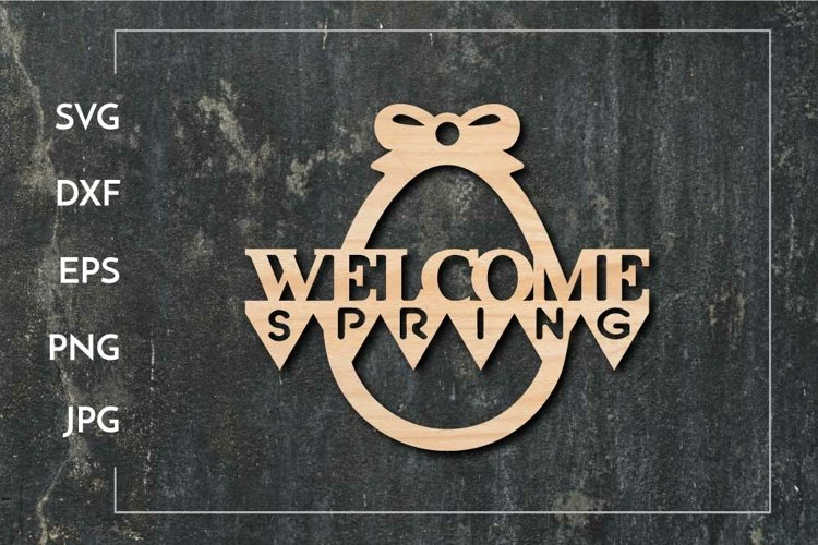 Welcome spring - Paper cut - Laser cut
