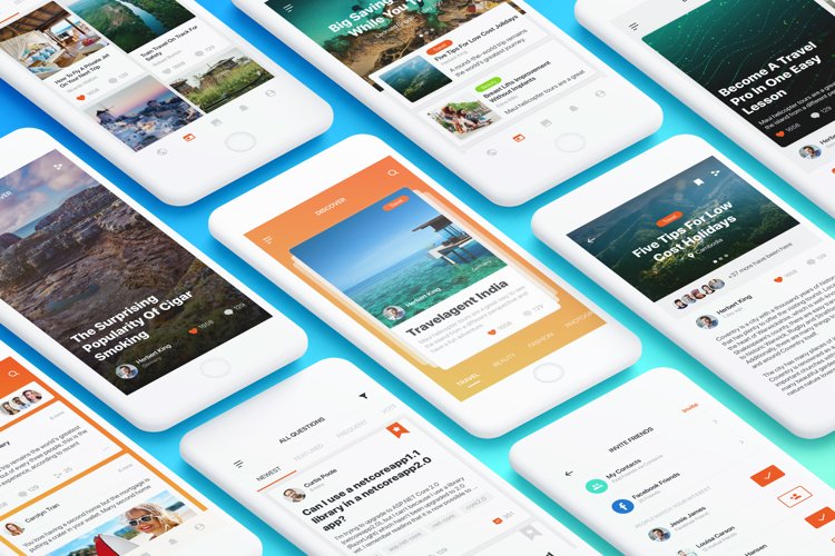 Social Mobile App UI Kit