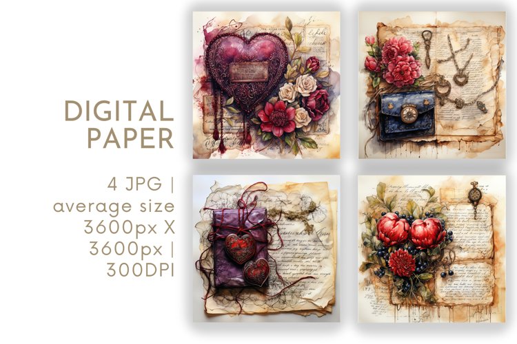 Valentines Digital Paper (2832640)