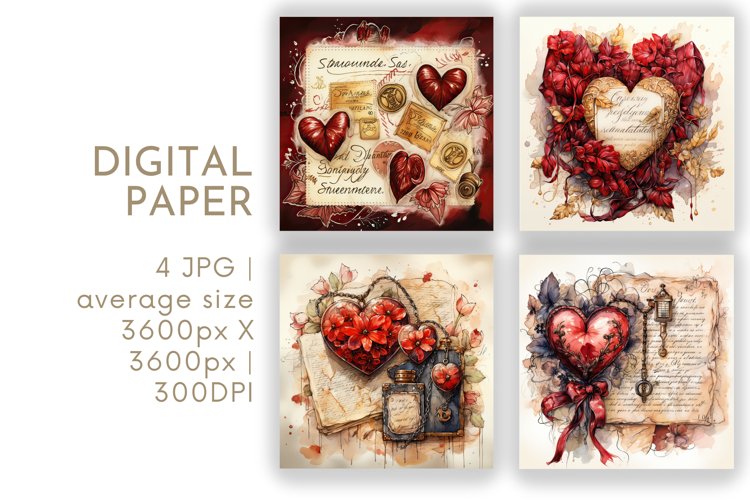 Valentines Digital Paper (2832827)