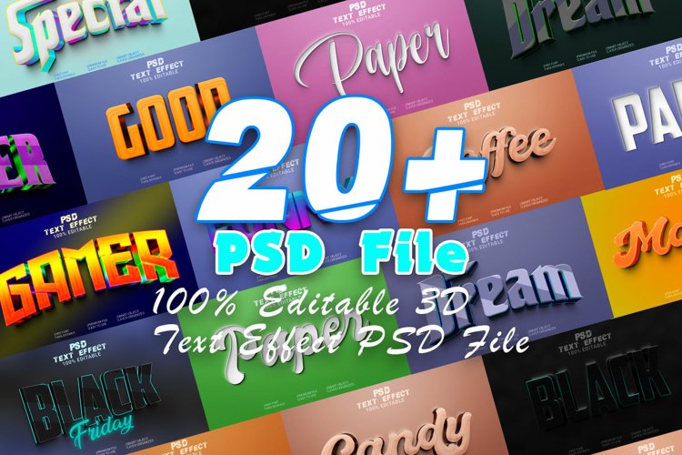 3d Text Effect Style Bundle (2193958)