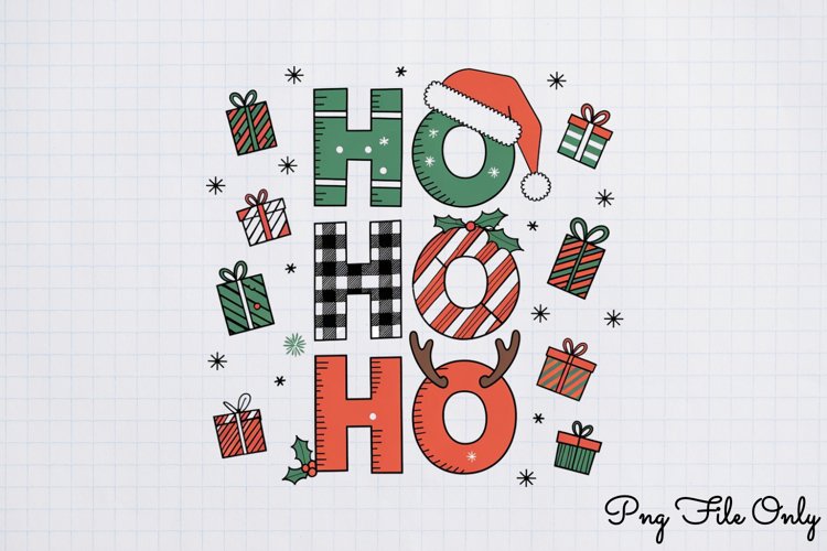 Hohoho Christmas Clipart PNG (4772616)