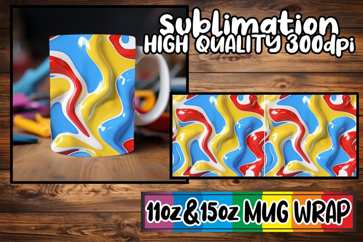 Dynamic Puff Wrap: Sublimation Mug Art