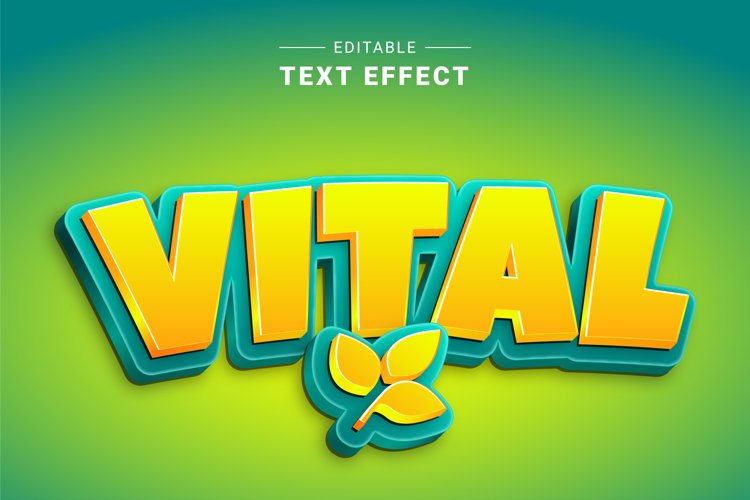 Editable Text Effect for Illustrator. Vector (1728547)
